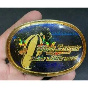 Other | Bob Seger The Silver Bullet Band Belt Buckle Vintage 1978 Prism ...